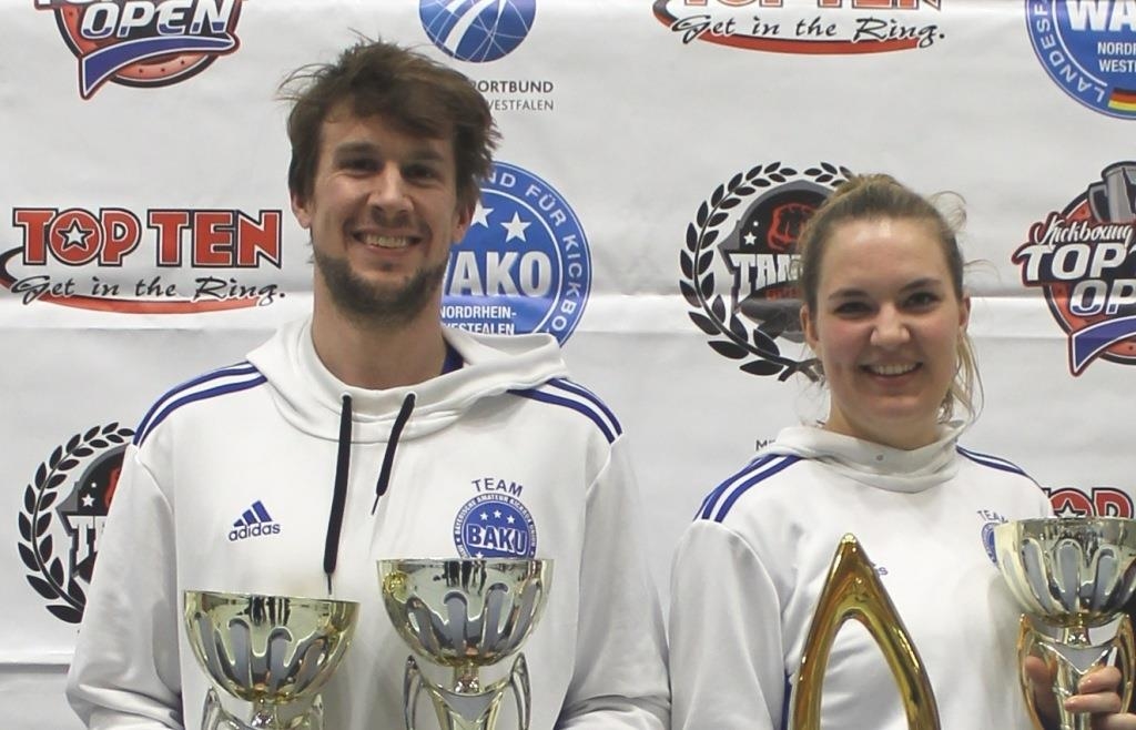 Taekwando-Duo von Jungshin Bad Abbach trumpft bei den German Open auf